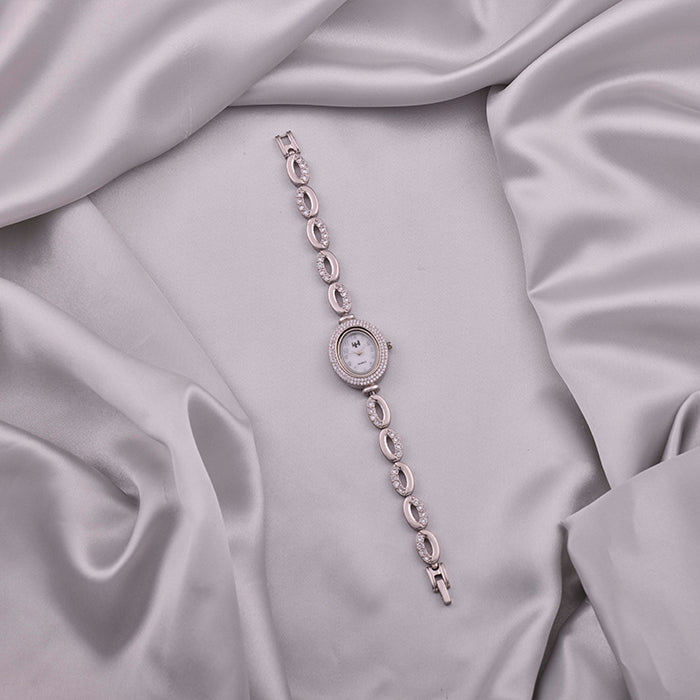 WOMEN'S SILVER CHAIN WATCH – Aira by Navrathan